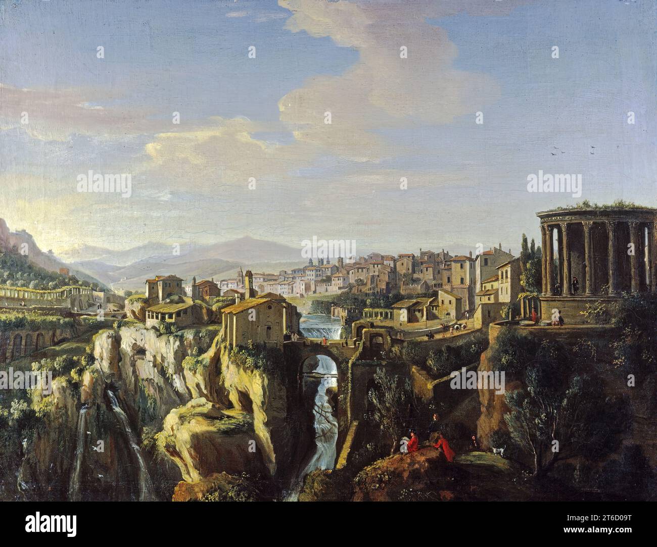 View of Tivoli, c1700. Featuring the famous circular, 1st-century BC ...