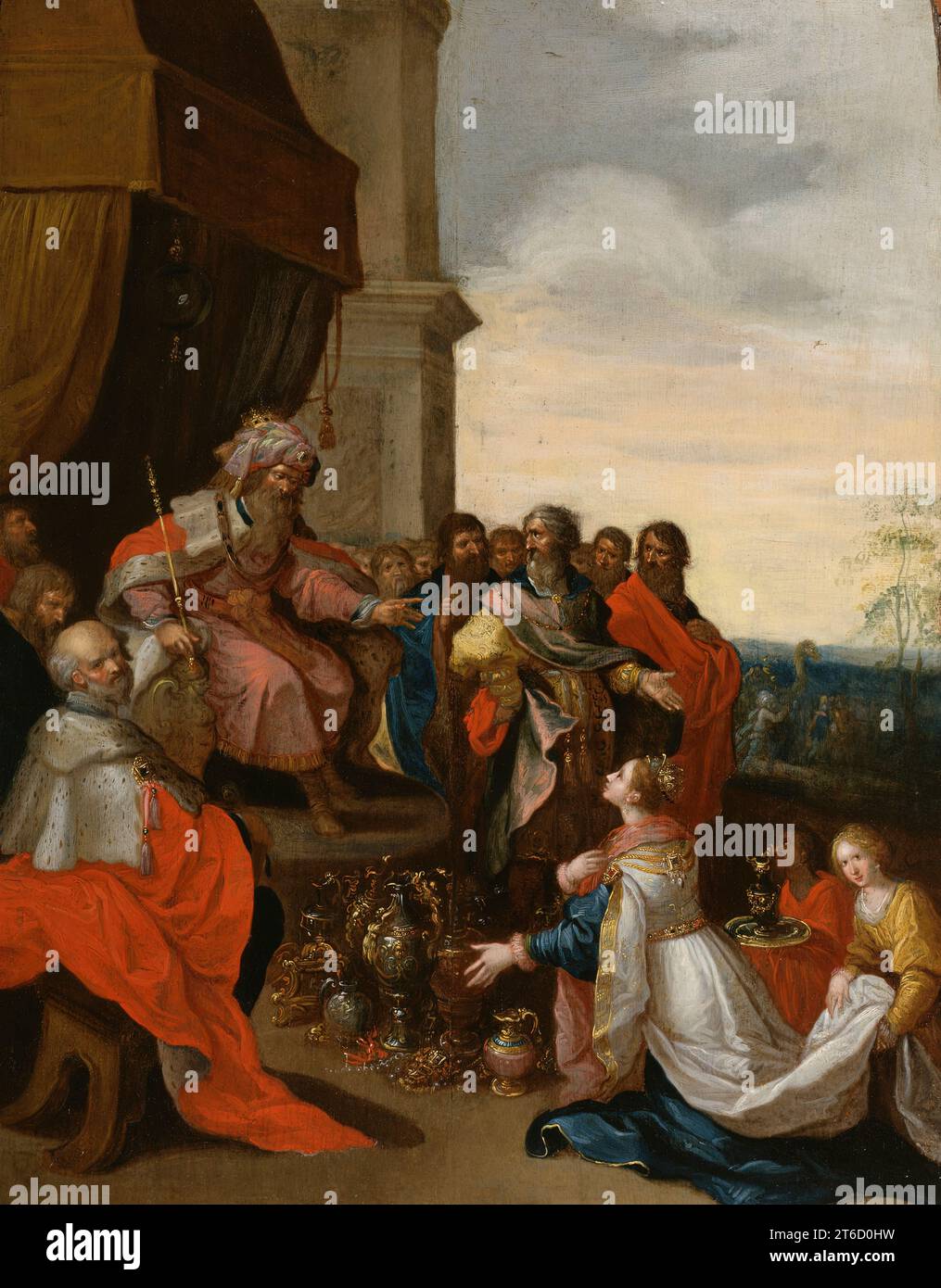 King Solomon Receiving the Queen of Sheba, 1620-1629. The queen of ...