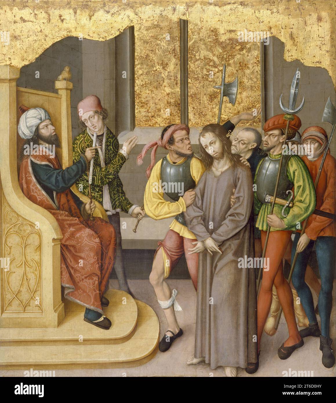 Altarpiece with the Passion of Christ: Christ before High Priest, c1480-1495. The Passion of ...