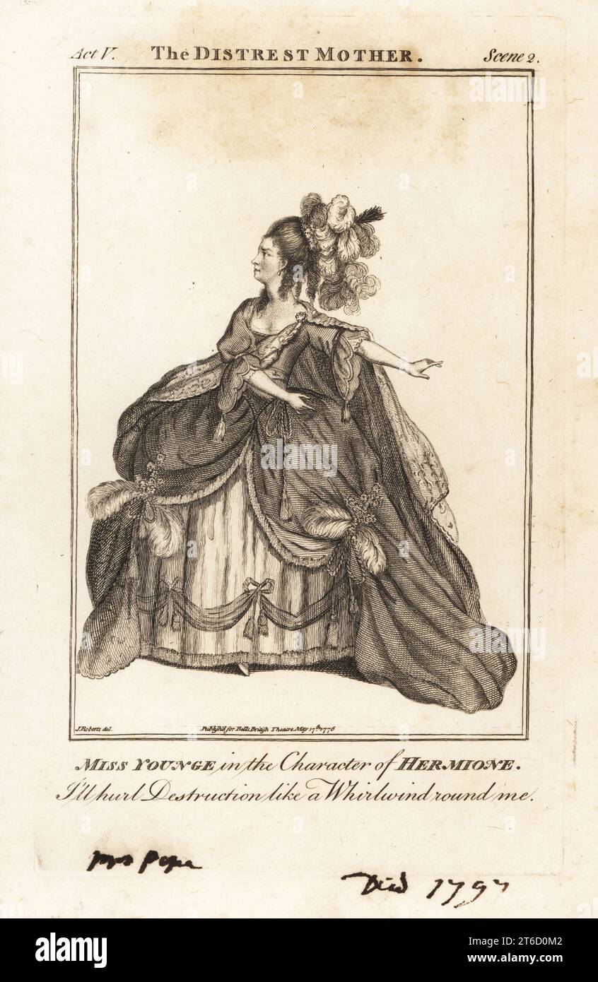 Miss Elizabeth Younge in the character of Hermione in Ambrose Philips ...
