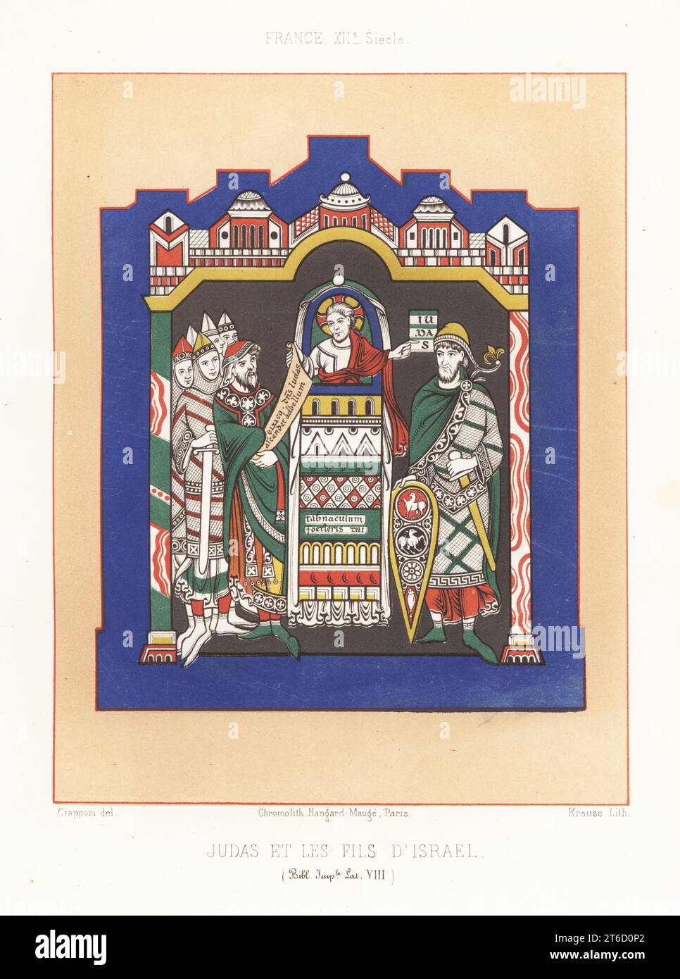 Judas and the tribe of Israel, French costume, 12th century. God in the ...
