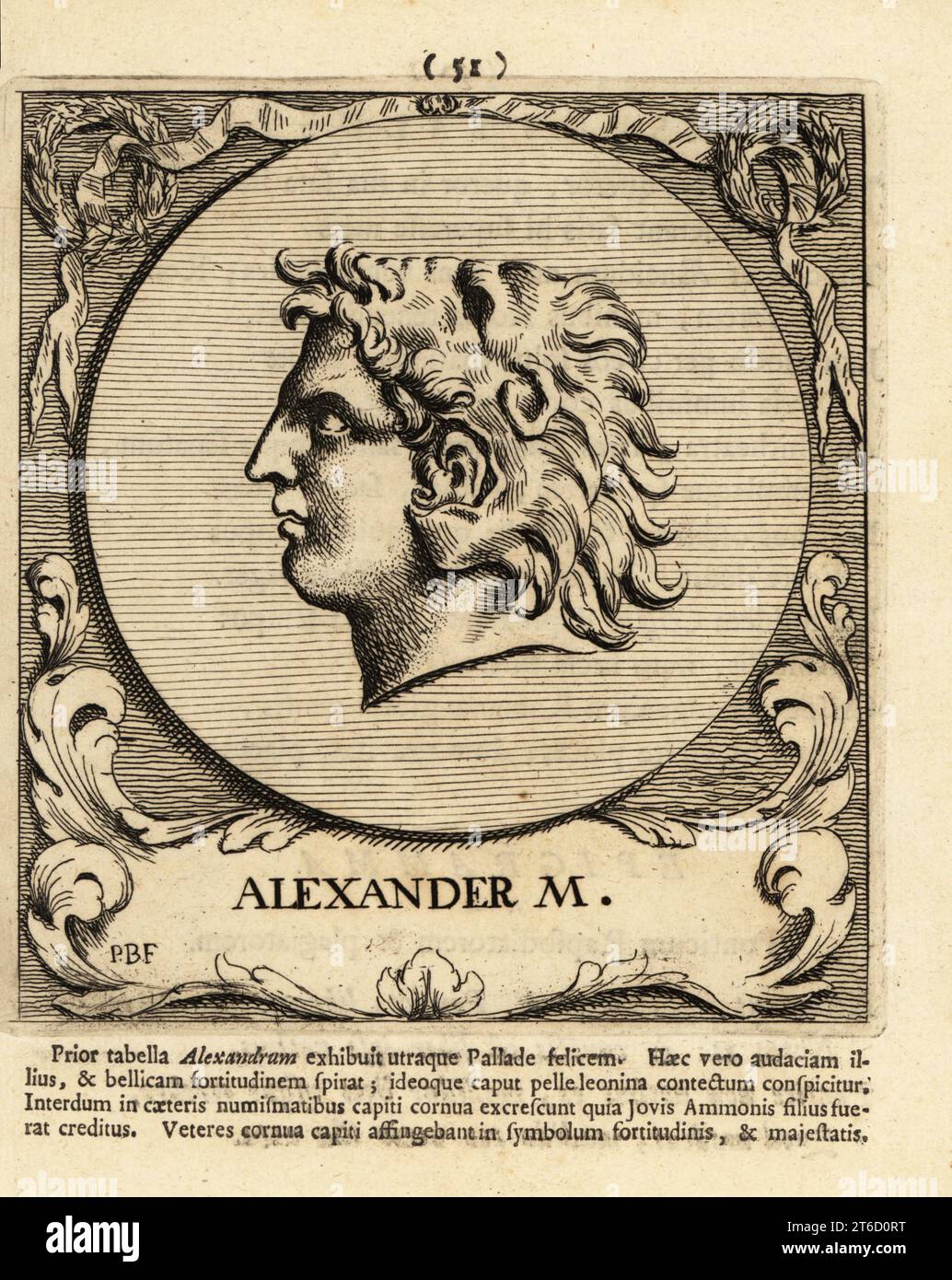 Profile portrait of Alexander the Great, Alexander III of Macedon, 356 ...