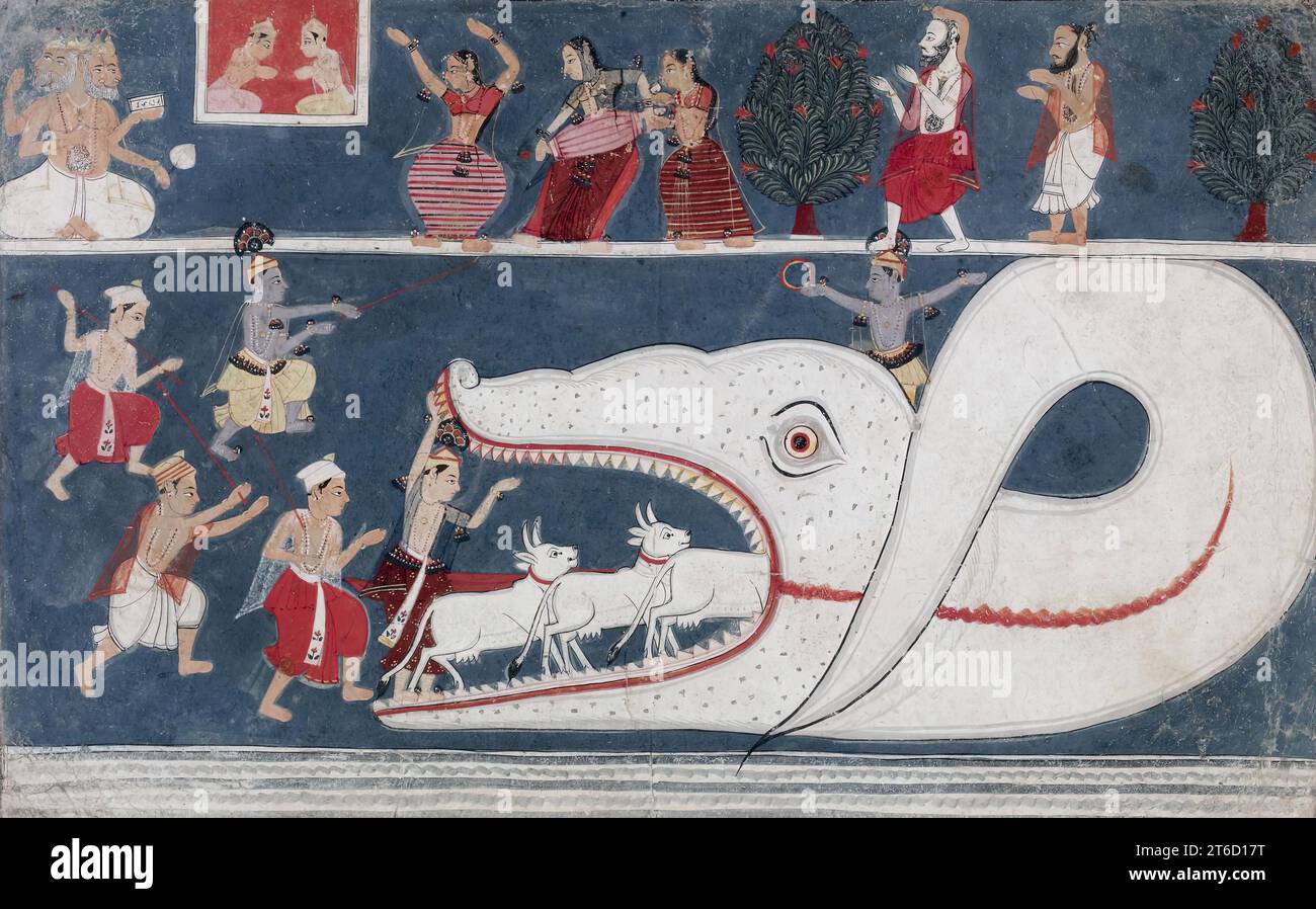 Krishna Kills Aghasura, 1675-1700. One of the many demons the Hindu god ...