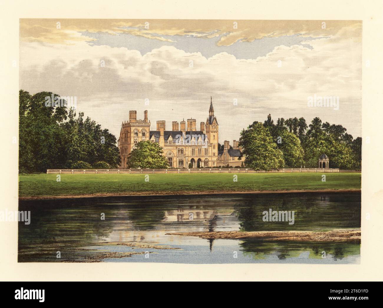 Kelham Hall, Nottinghamshire, England. Medieval-style, Gothic-revival ...