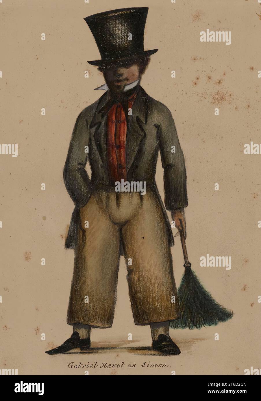 19th caricature france man simon hi-res stock photography and images ...