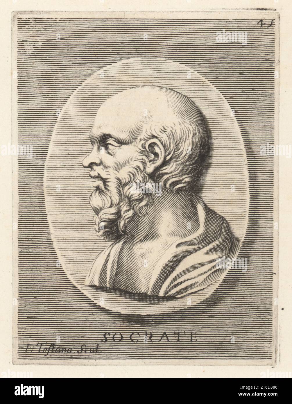 Socrates, Greek philosopher and founder of Western philosophy, c.470399 ...