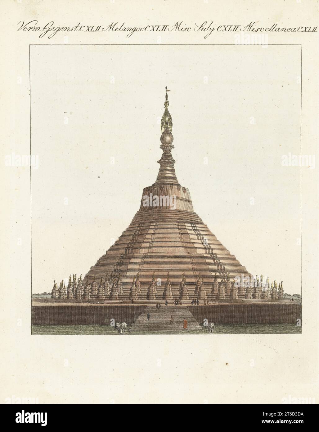 Shwemawdaw Pagoda or Golden God Temple, Bago, Myanmar. Schomadu or the ...