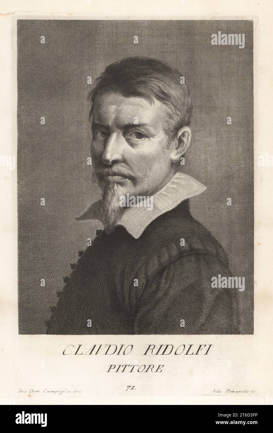 Cavaliere Carlo Ridolfi, Italian art biographer and painter of the ...