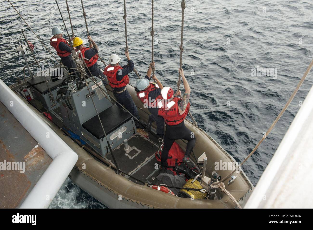 USS Carl Vinson small-boat operations 141031 Stock Photo - Alamy