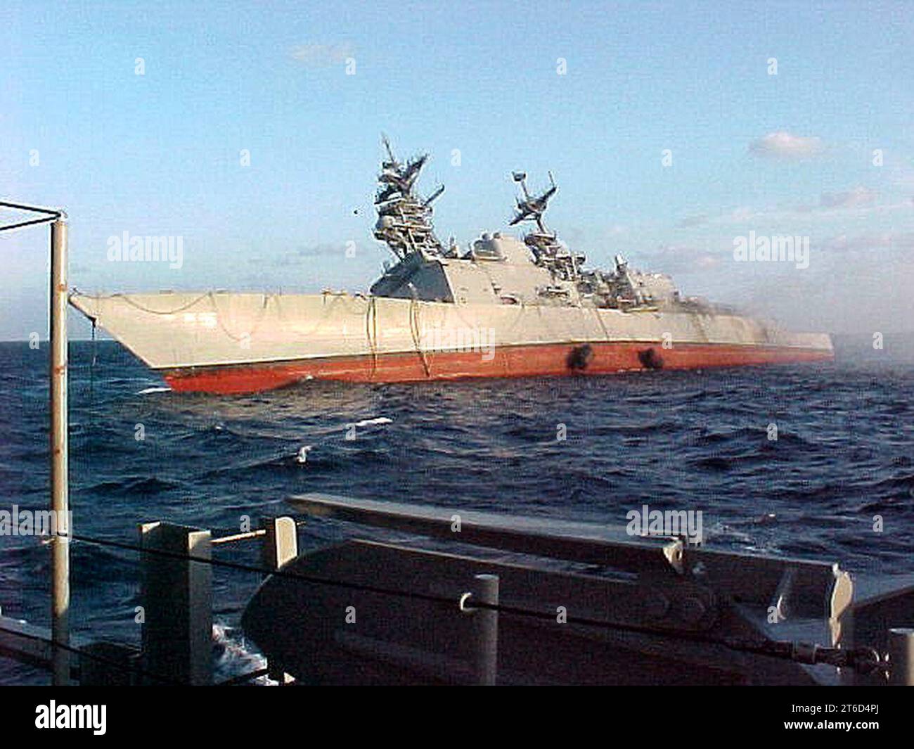 USS Caron sinking Stock Photo - Alamy