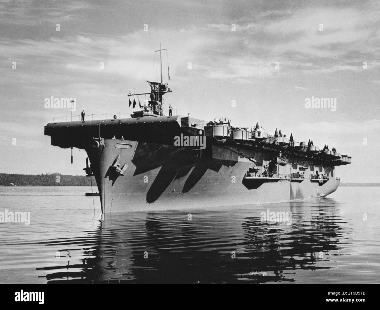 USS Casablanca (CVE-55) in Puget Sound, circa in July 1943 Stock Photo ...