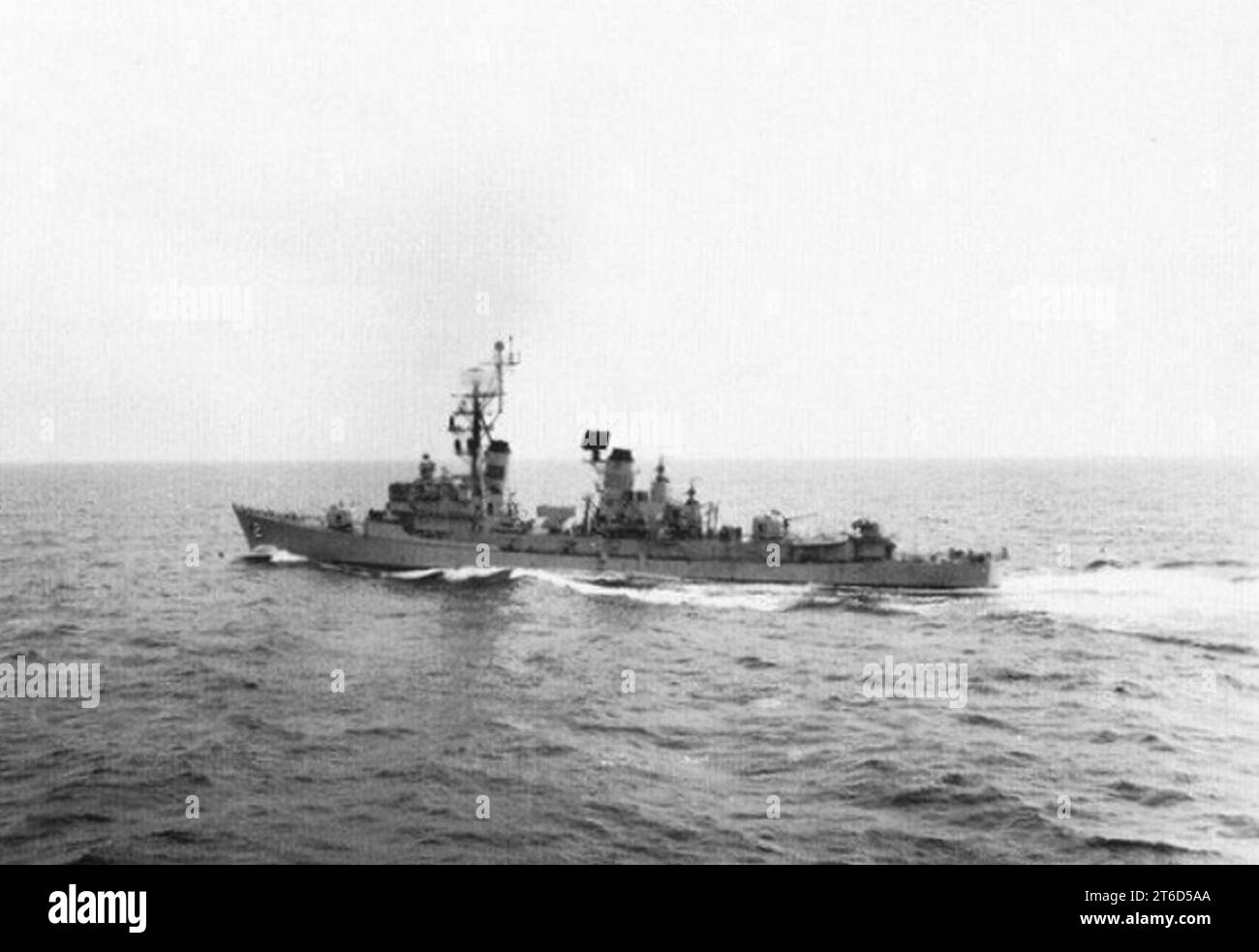 USS Charles F. Adams (DDG-2) underway in the Mediterranean Sea 1970 ...