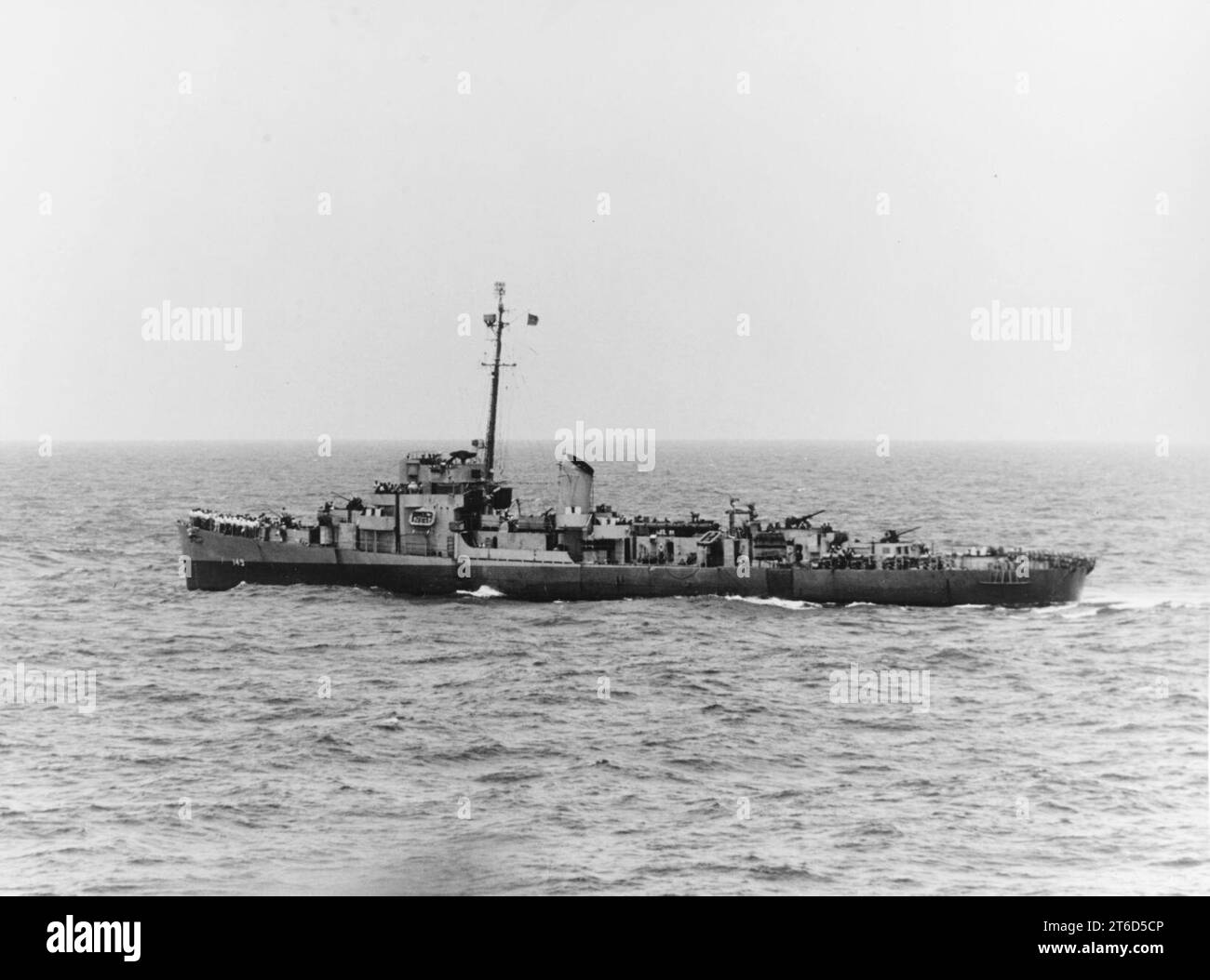 USS Chatelain (DE-149) underway in the Atlantic Ocean on 4 June 1944 ...