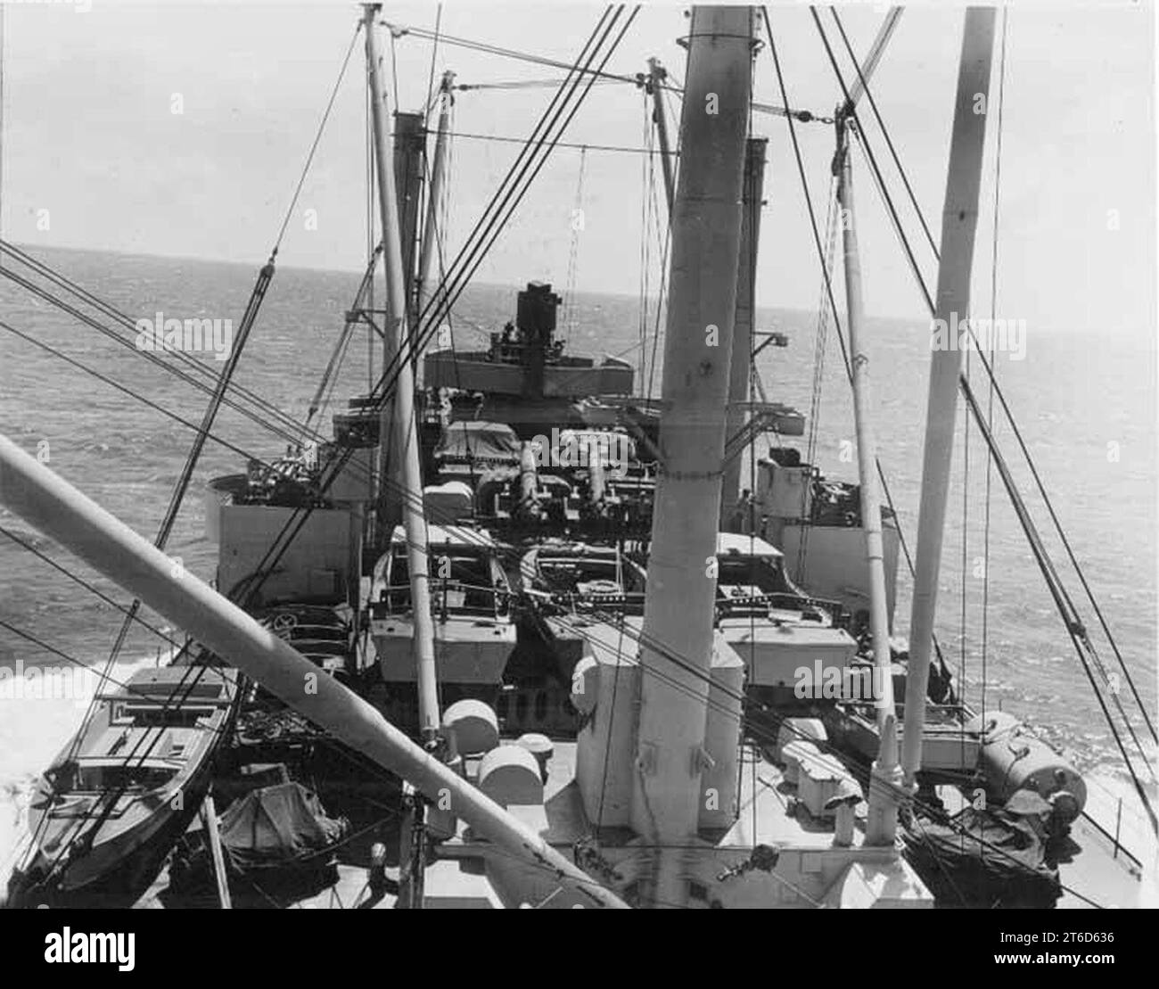 USS CHILTON enroute to Bikini Atoll, July 1947 (DONALDSON 7 Stock Photo ...