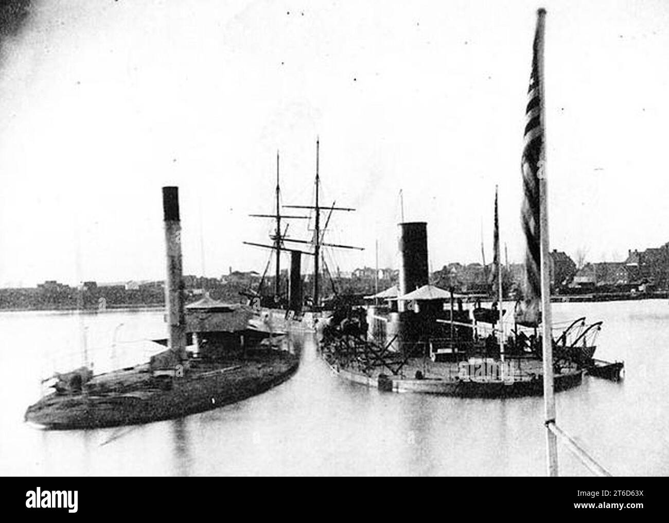 USS Chimo and USS Tonawanda 1864 Stock Photo - Alamy