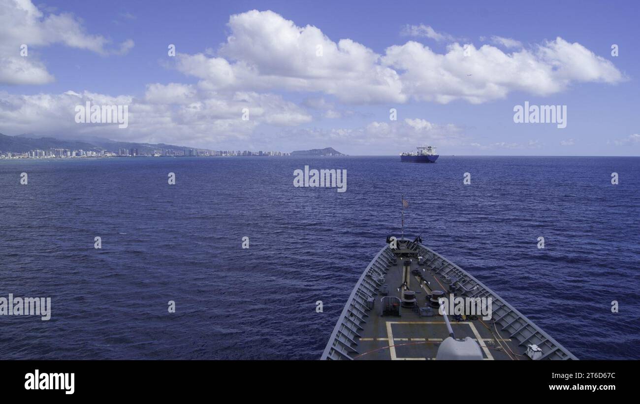USS Chosin operations 150127 Stock Photo - Alamy
