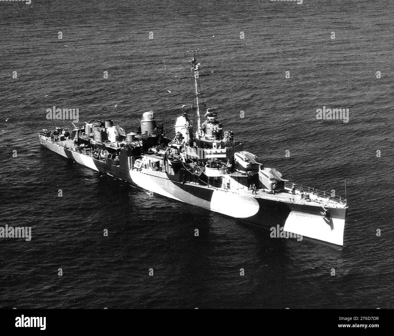 USS Colhoun (DD-801) in Puget Sound, Washington (USA), on 21 July 1944 ...