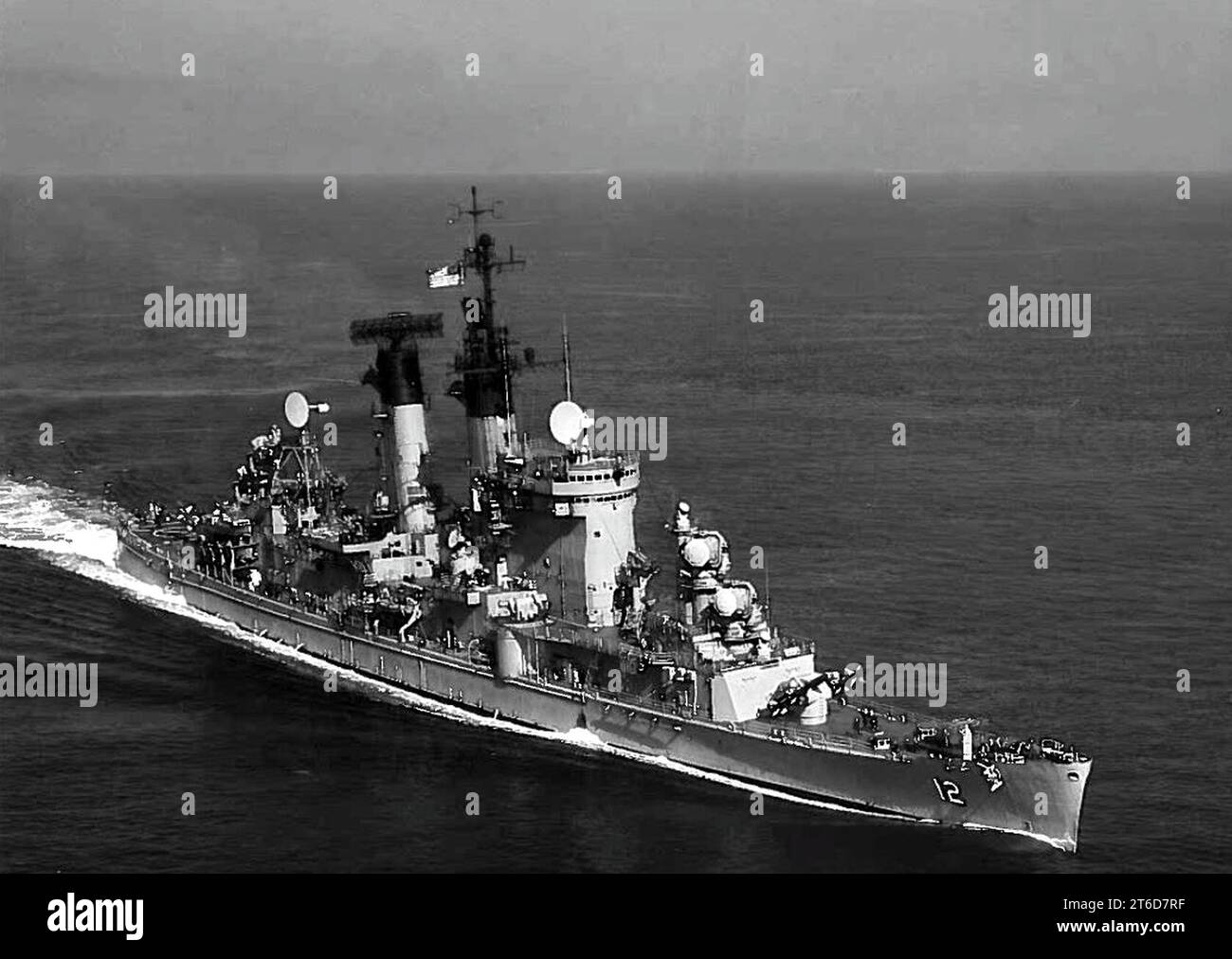 USS Columbus (CG-12) underway at sea, in the 1960s Stock Photo - Alamy
