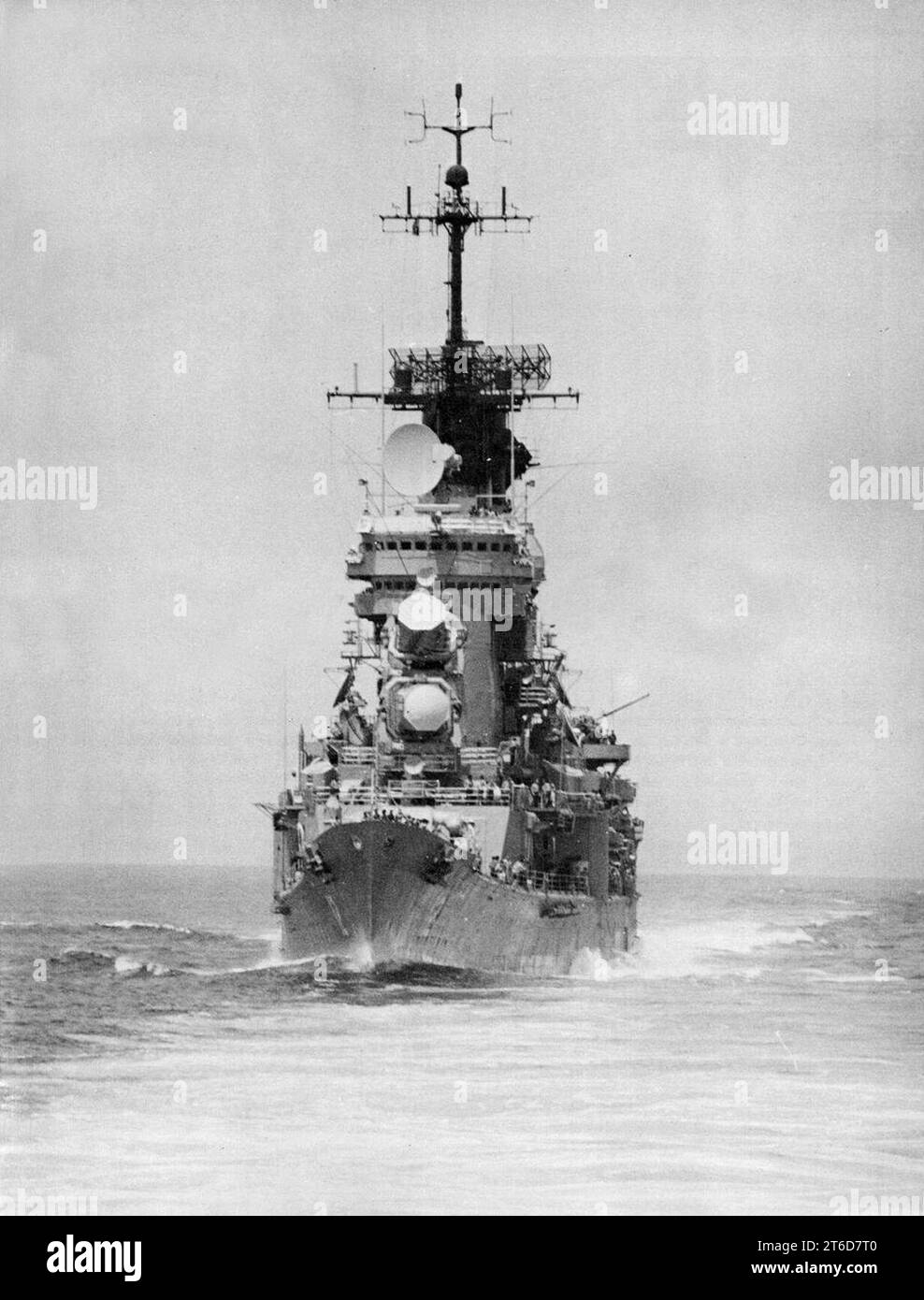 USS Columbus (CG-12) underway in the Mediterranean Sea, in 1972 Stock ...