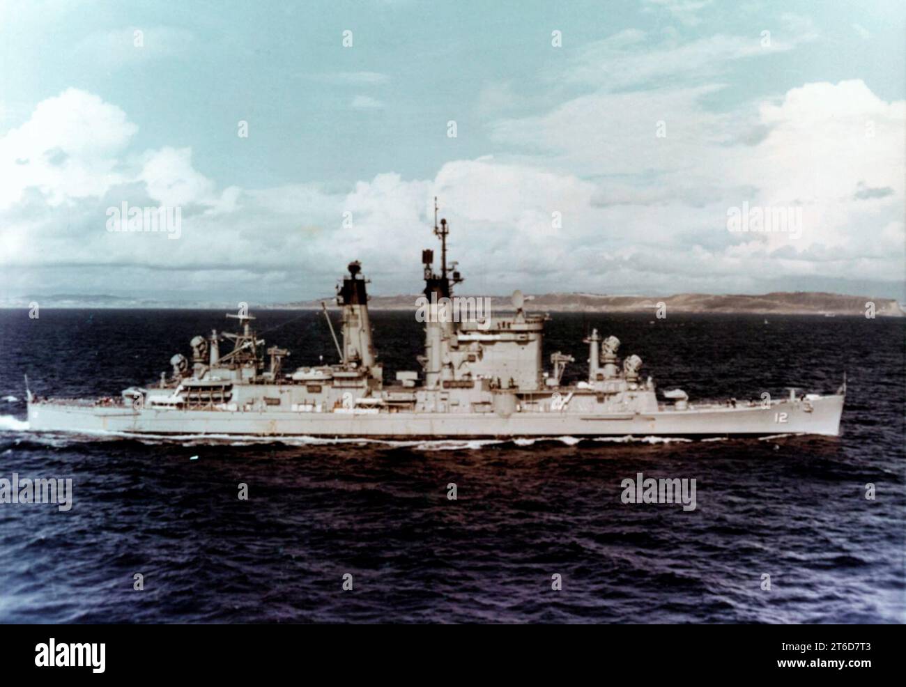USS Columbus (CG-12) underway off San Diego on 19 February 1965 Stock ...