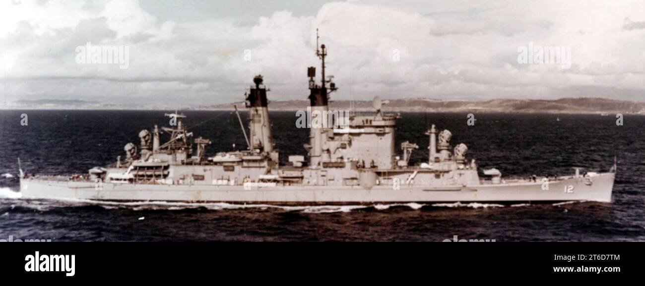 USS Columbus (CG-12) underway off San Diego, 19 February 1965 Stock ...