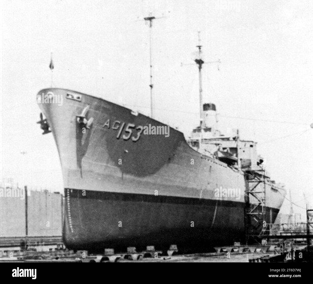 USS Compass Island (AG-153) in Avondale drydock 1977 Stock Photo - Alamy