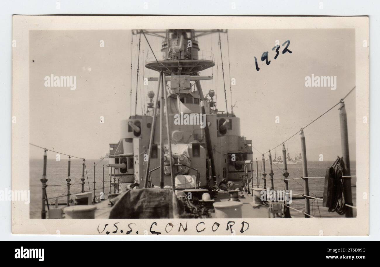 USS CONCORD 1932 Stock Photo - Alamy