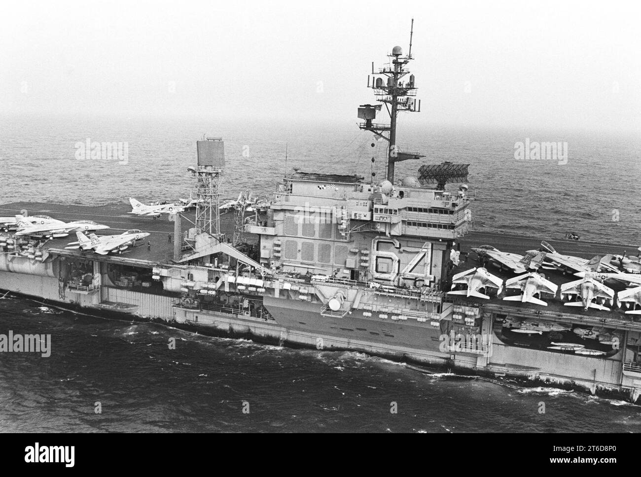 USS Constellation (CV-64) starboard amidships Stock Photo - Alamy