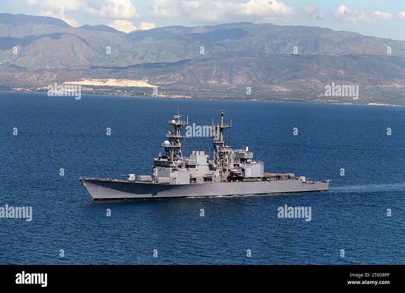 USS Conolly (DD-979) underway off the coast of Port-au-Prince Haiti ...
