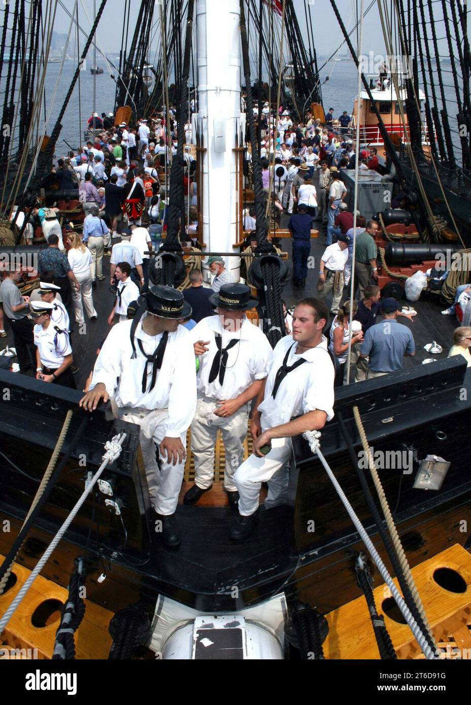 USS Constitution Deck Stock Photo - Alamy