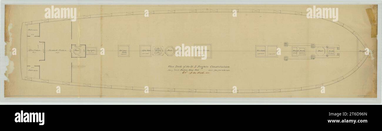 USS Constitution- Gun Deck Stock Photo - Alamy