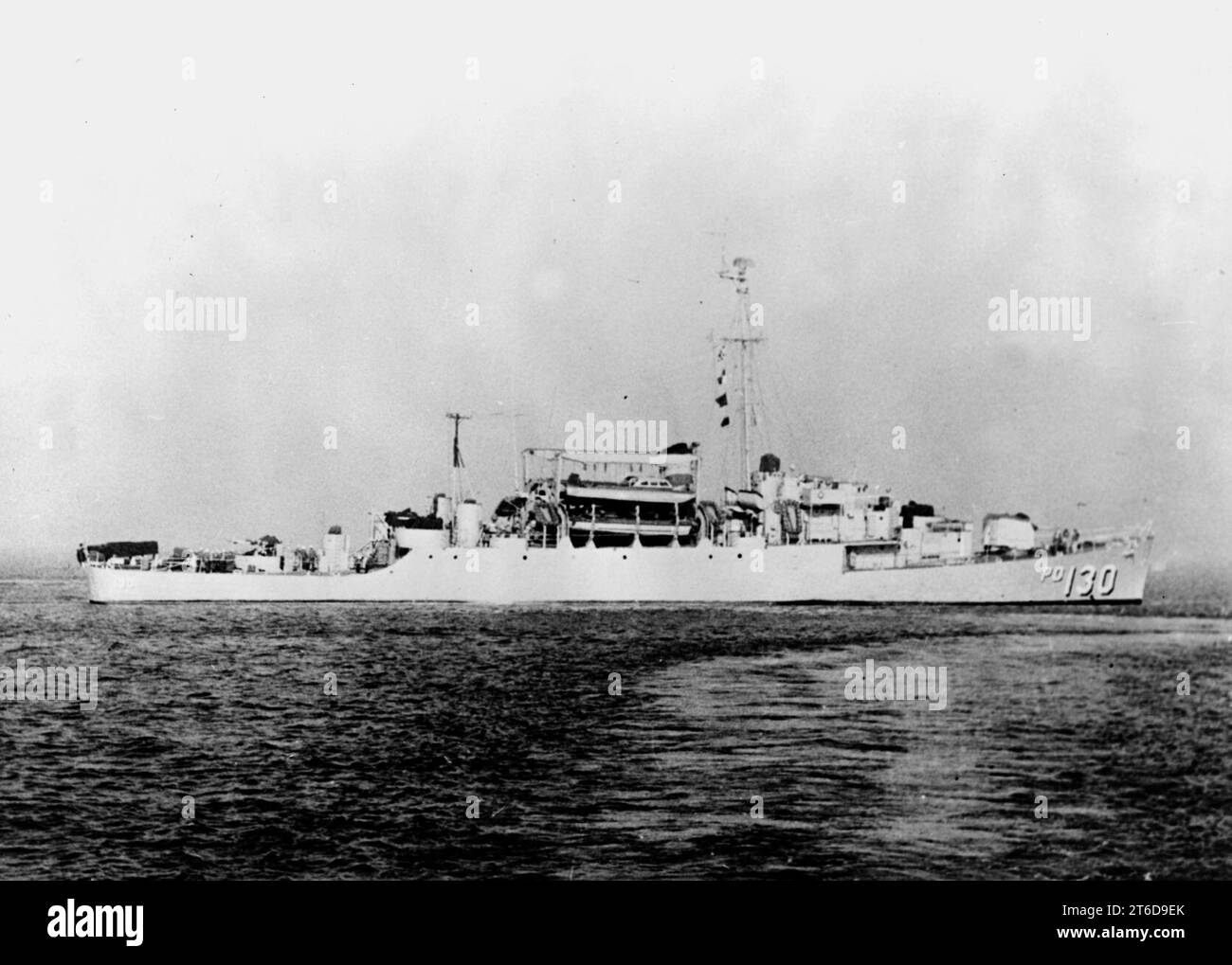 USS Cook (APD-130) off the San Francisco Naval Shipyard on 12 December ...