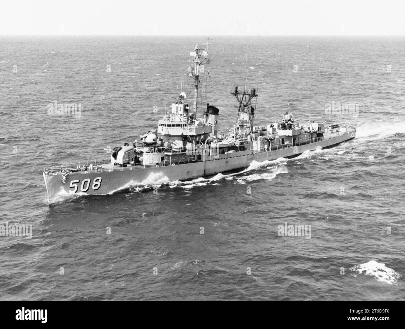 USS Cony (DD-508) underway in the Atlantic Ocean on 12 March 1968 Stock ...