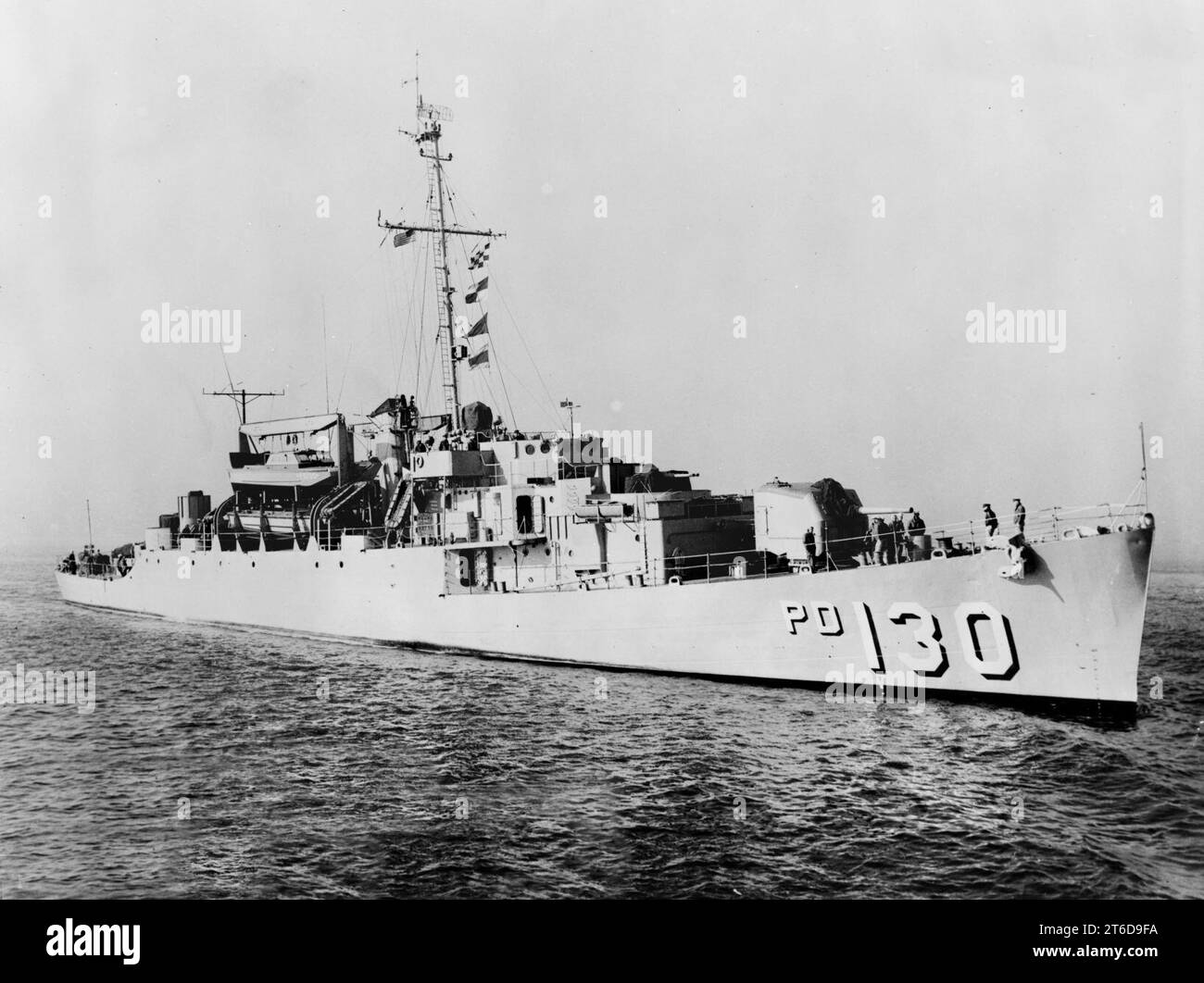 USS Cook (APD-130) off the San Francisco Naval Shipyard, 12 December ...