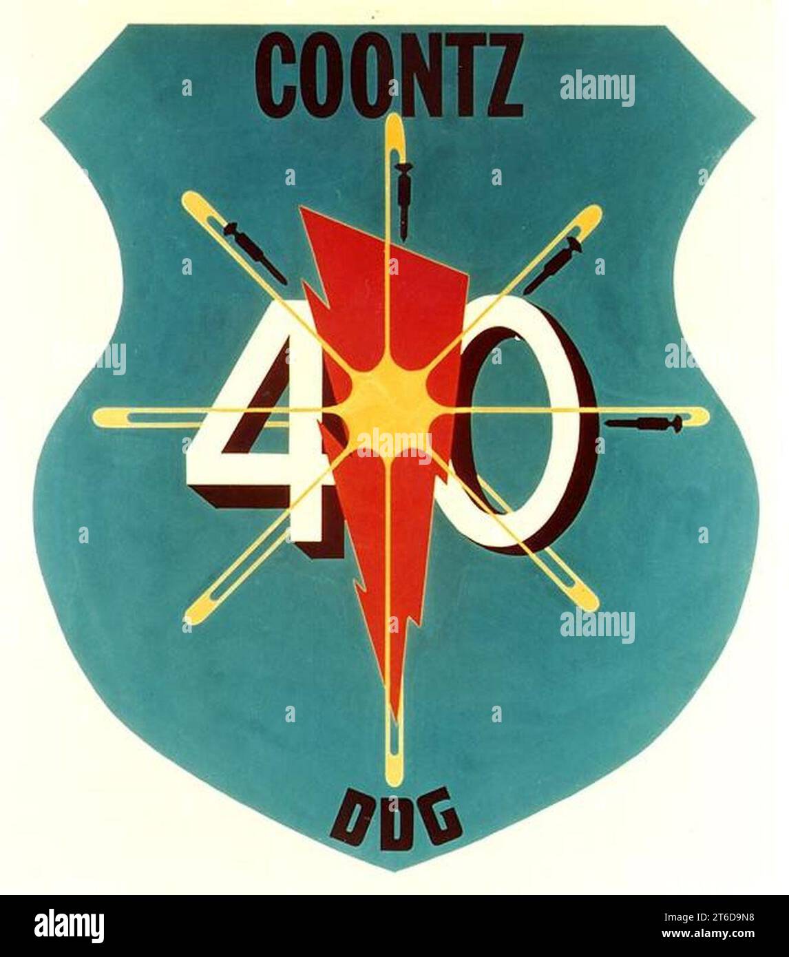 Uss Coontz DDG-40 Insignia Stock Photo - Alamy