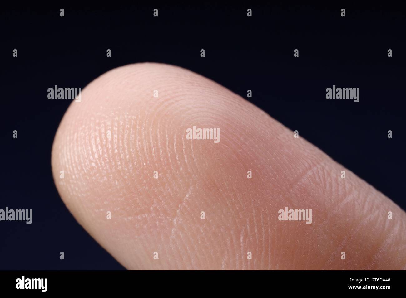 Finger with friction ridges on dark background, macro view Stock Photo ...