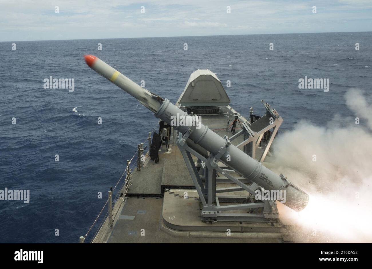 USS Coronado (LCS 4) launches harpoon missile during RIMPAC USS Coronado (LCS 4) launches ...