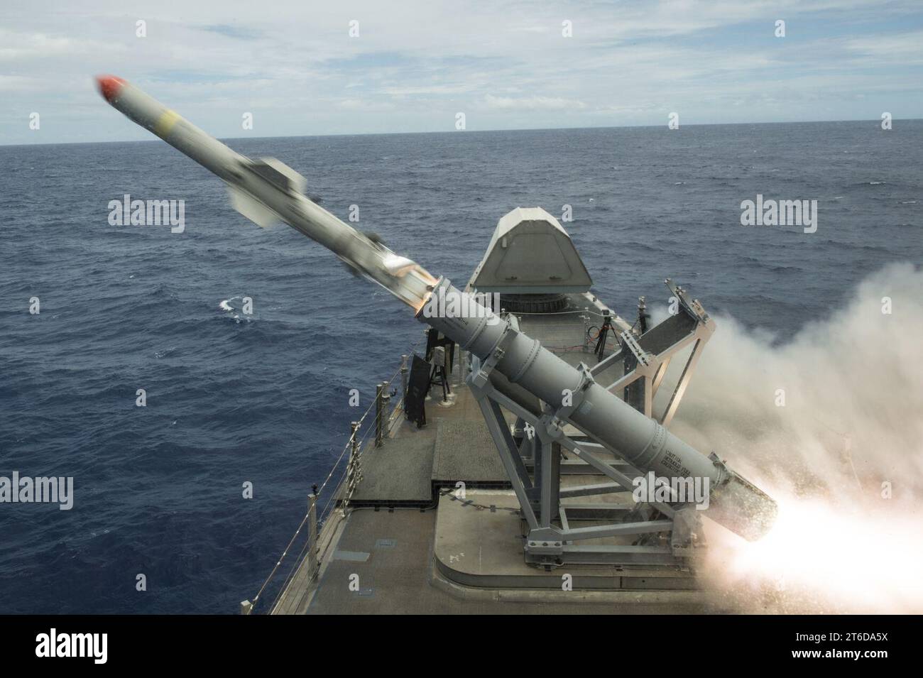 USS Coronado (LCS 4) launches harpoon missile during RIMPAC USS ...