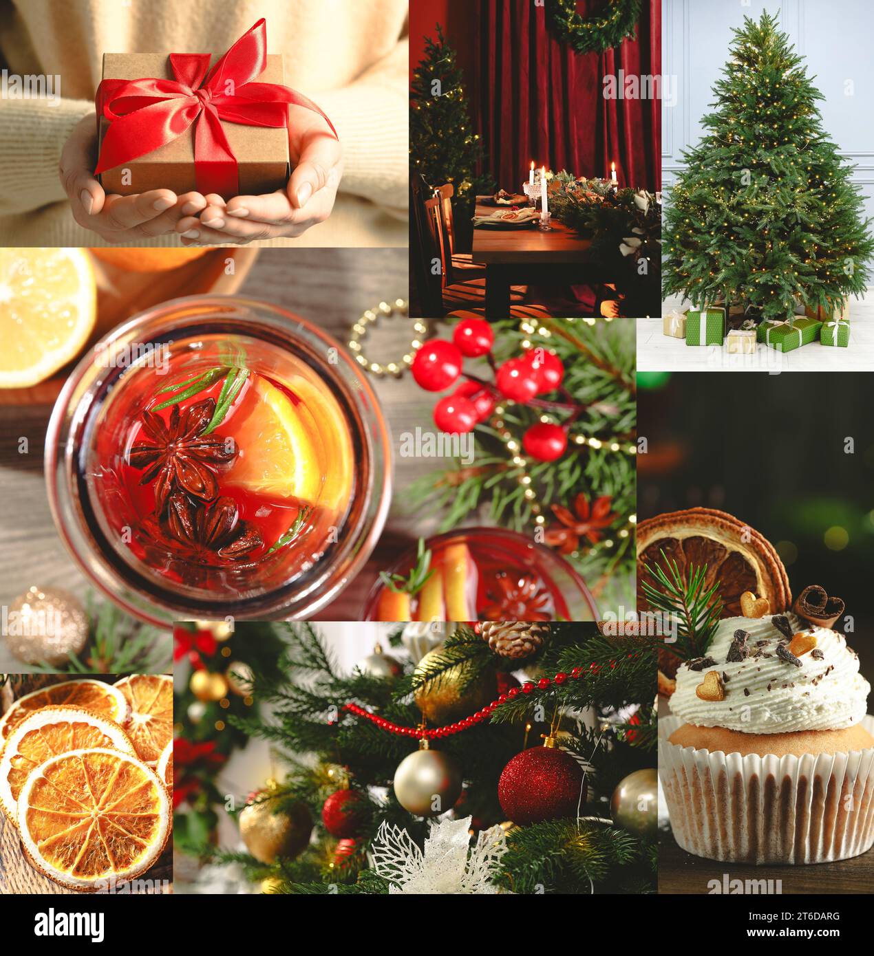 Festive collage christmas photos hi-res stock photography and images ...