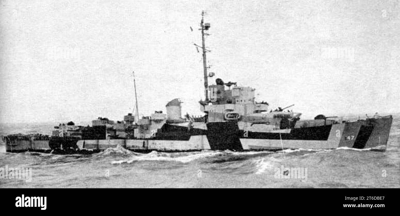 USS Decker (DE-47) underway at sea, circa in 1944 Stock Photo - Alamy
