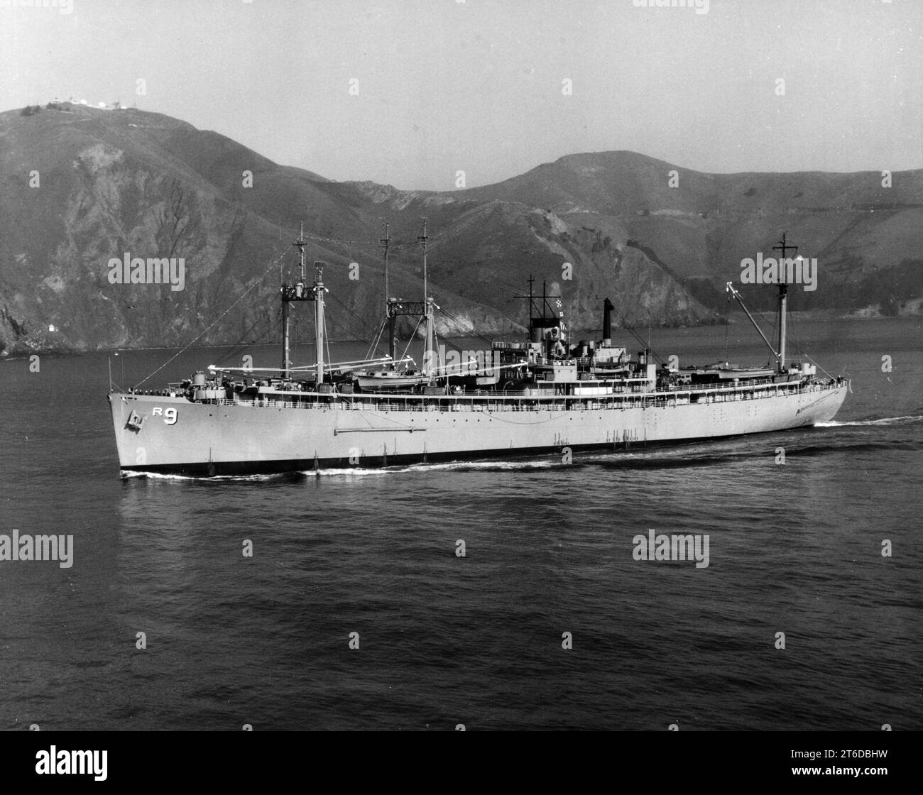 USS Delta (AR-9) underway during the 1960s Stock Photo - Alamy