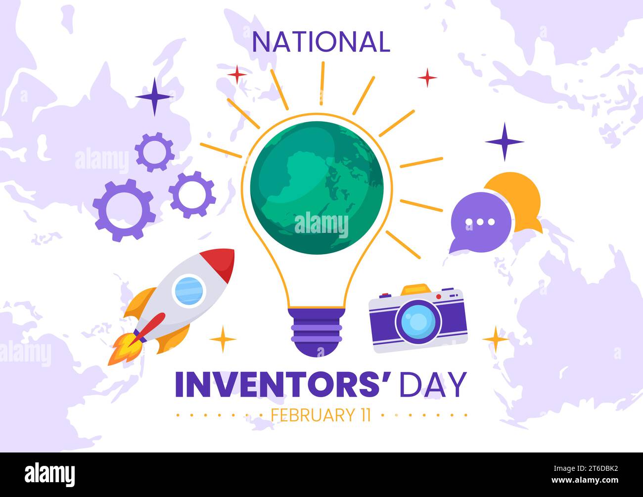 National Inventors Day Vector Illustration on February 11 Celebration ...