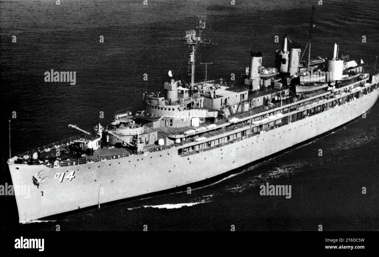USS Dixie (AD-14) underway at sea, in 1962 Stock Photo - Alamy