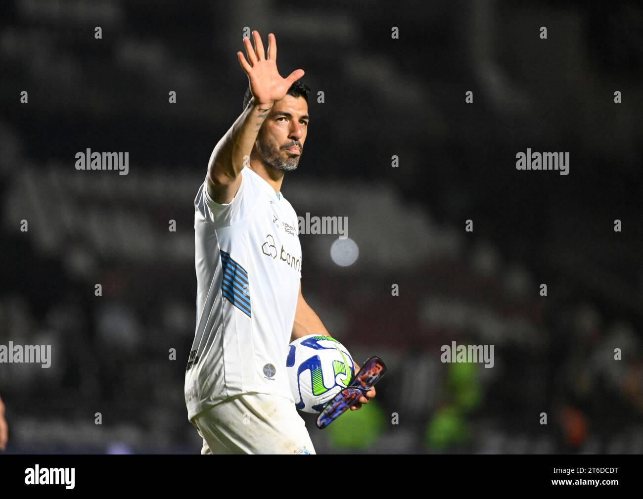 Rio de Janeiro-Brazil November 9, 2023. Grêmio player Suárez celebrates ...