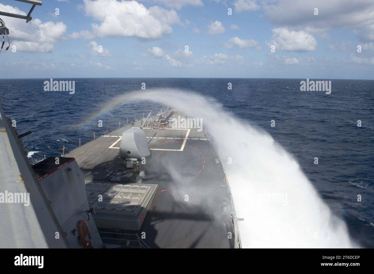 USS Donald Cook transits the Mediterranean Sea. (27192415325 Stock ...