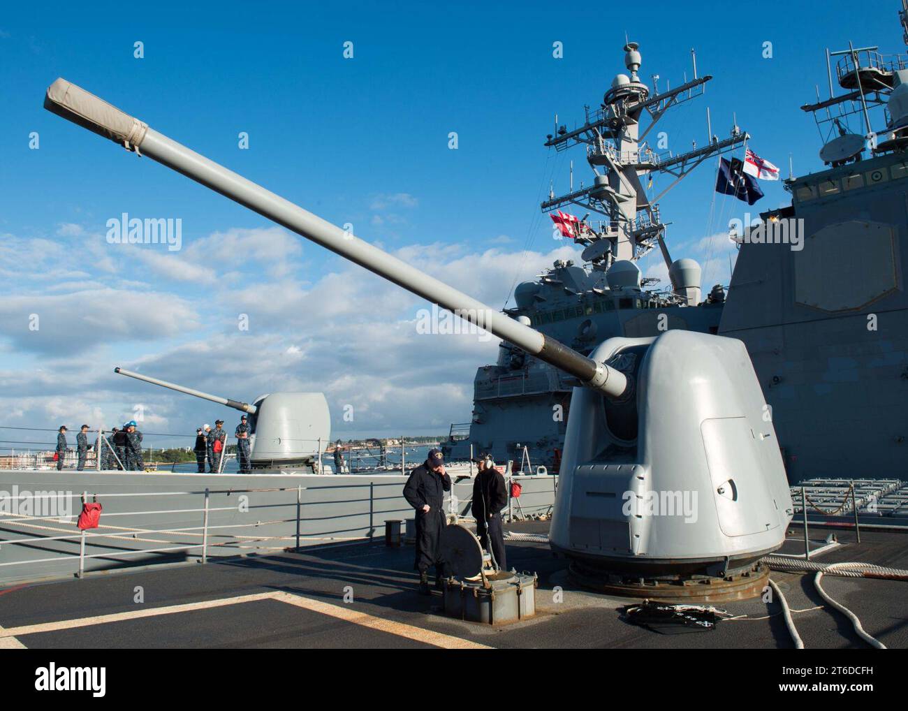 USS Donald Cook sits alongside USS Philippine Sea during a port visit ...