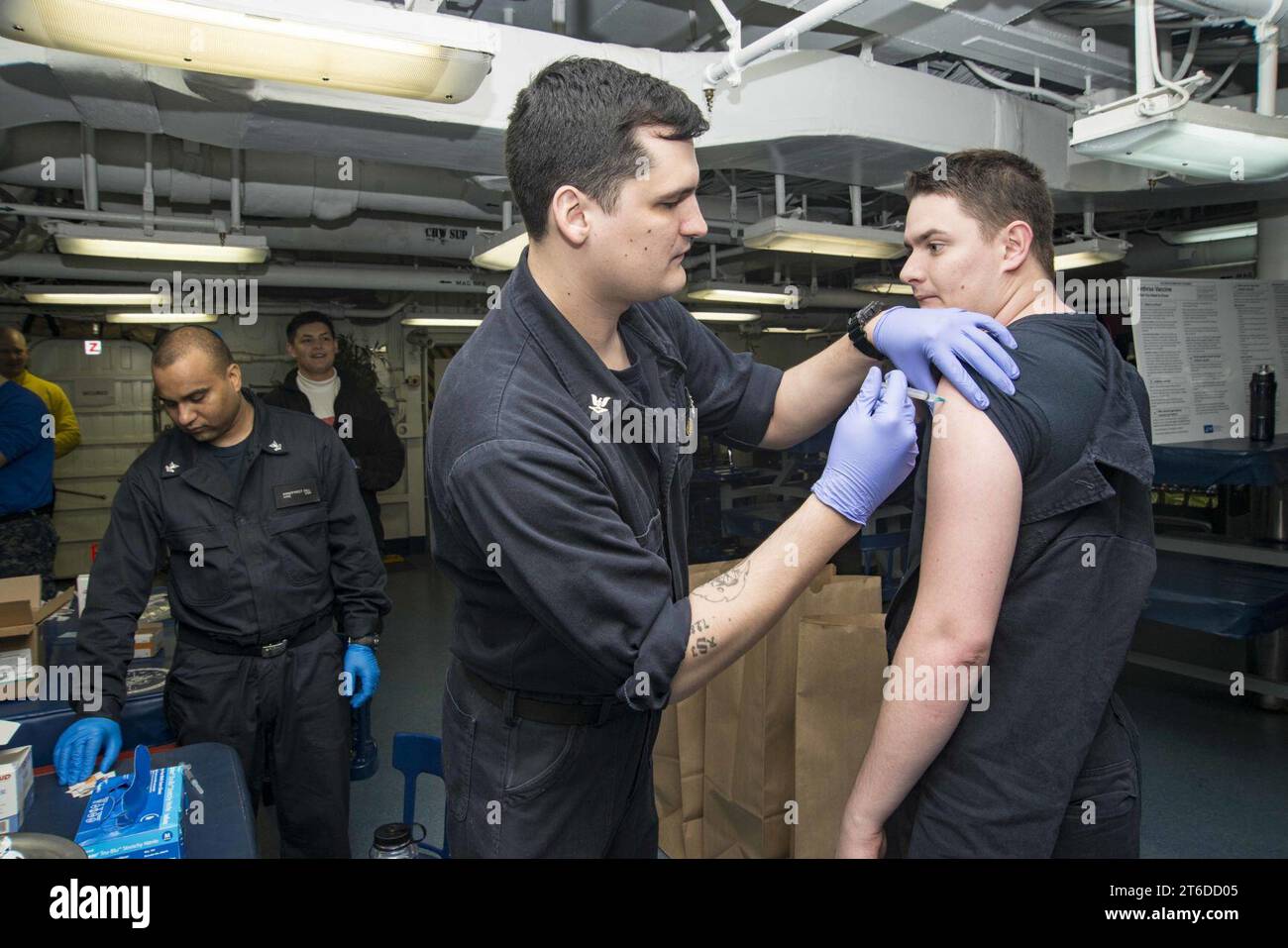 USS Dwight D. Eisenhower activity 160321 Stock Photo - Alamy