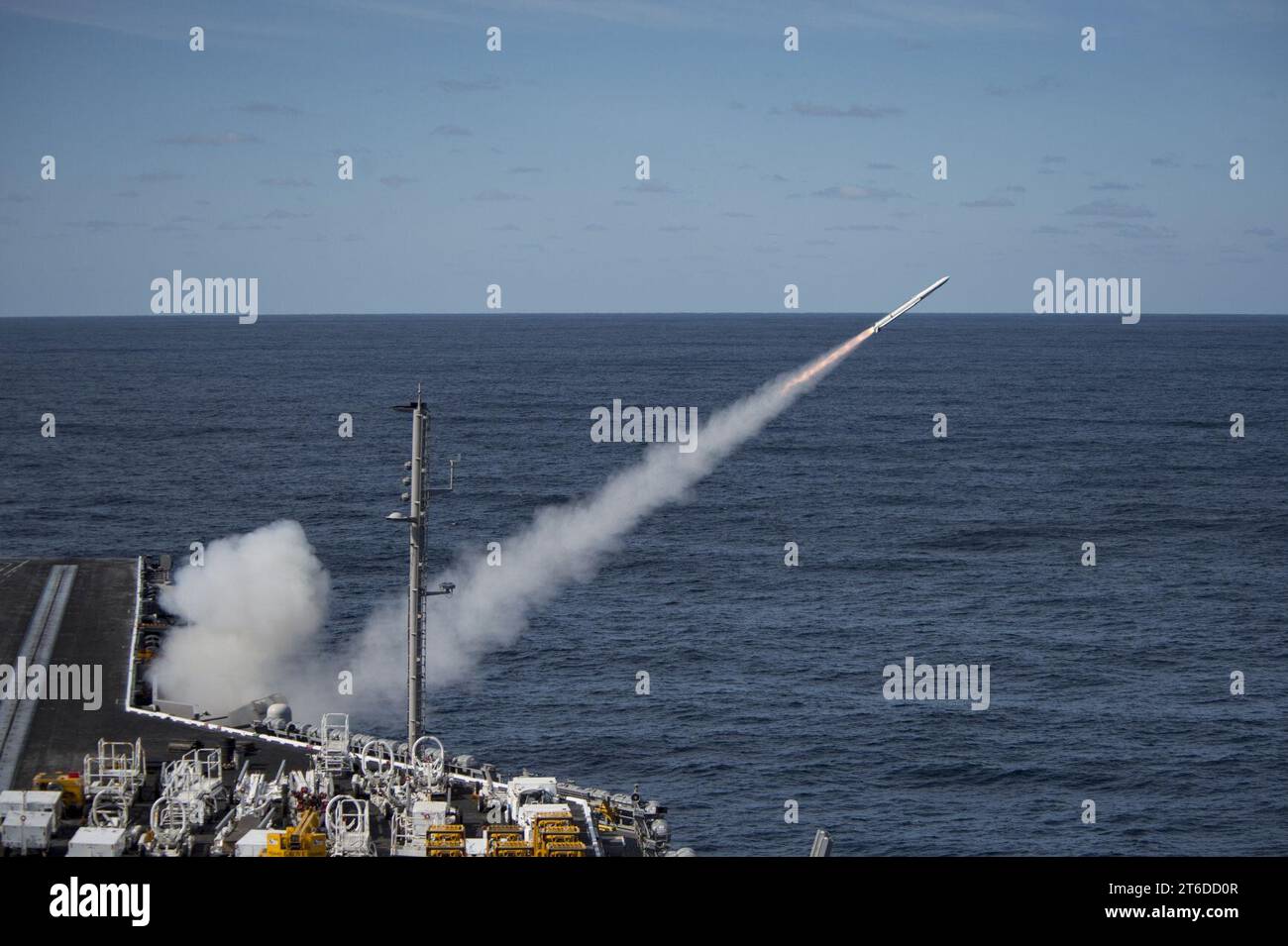 USS Dwight D. Eisenhower conducts a live-fire exercise. (26302291590 ...