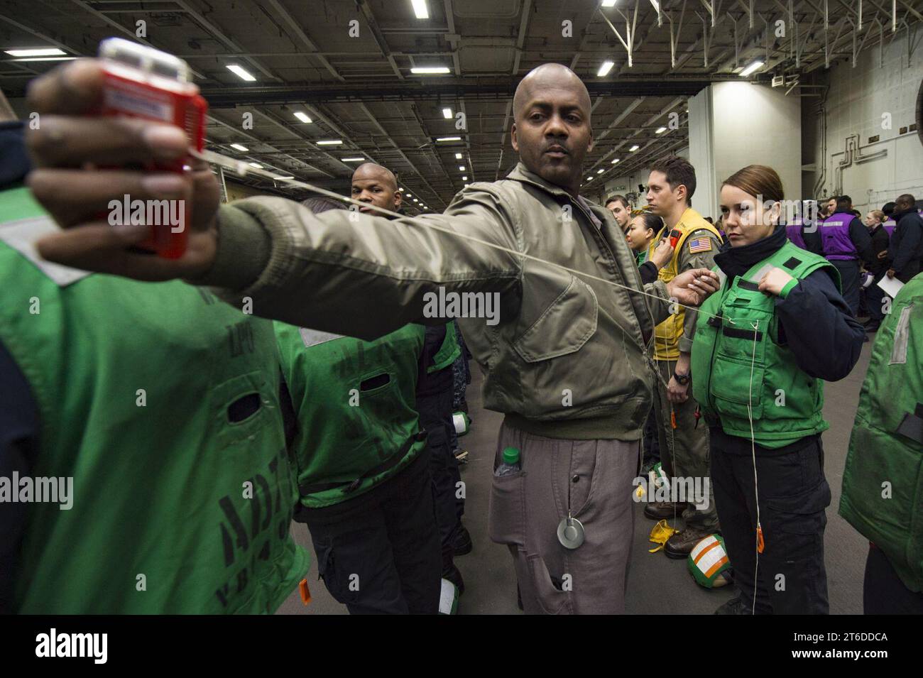 USS Dwight D. Eisenhower INSURV 160224 Stock Photo - Alamy