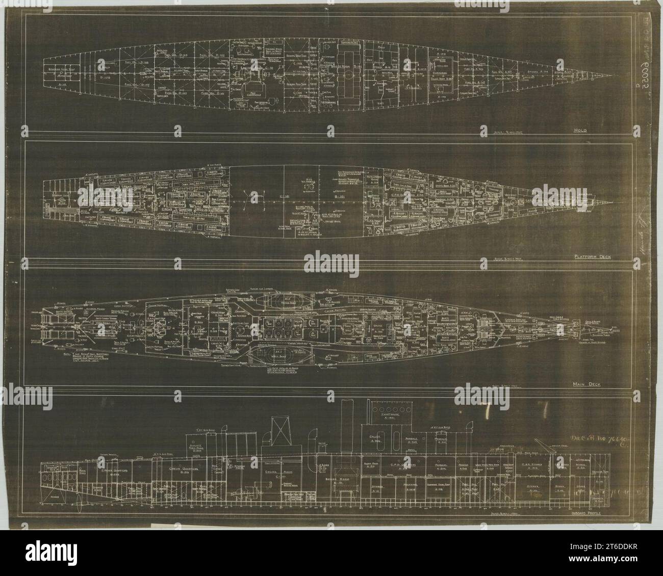 USS Eagle 7 (PE-7)- Booklet of General Plans - Hold - Platform Deck ...